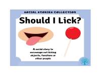 Licking Social Story by Teach Simple