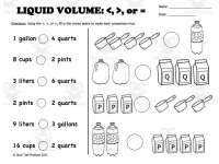 Liquid Volume and Unit Conversion Worksheets - Fall Theme by Teach Simple