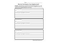 Local People Worksheet by Teach Simple