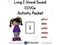 Long I CCVCe Vowel Sound Activity Packet and Worksheets by Teach Simple