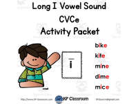 Long I CVCe Vowel Sound Activity Packet and Worksheets by Teach Simple