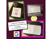 Long Term Sub + Maternity Leave Planning Template by Teach Simple