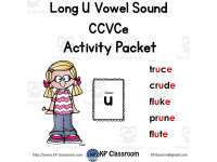 Long U CCVCe Vowel Sound Activity Packet and Worksheets by Teach Simple