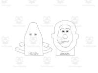Long Vowel Animal Puppets Outline by Teach Simple