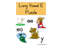Long Vowel E Puzzle by Teach Simple