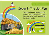 Long Vowel Sounds, Magic E And Vowel Digraphs: Zoggy In The Lion Pen by ...