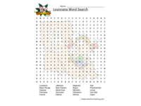 Louisiana Word Search Worksheet by Teach Simple