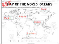 Map of the World Labeling Packet by Teach Simple