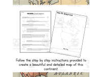 Map Work for North America | Continent of North America Unit Study ...