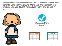 Marie Curie Adapted Book Slide Deck for Special Ed by Teach Simple