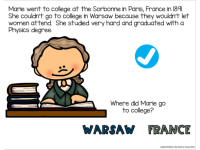 Marie Curie Adapted Book Slide Deck for Special Ed by Teach Simple