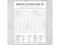 Martin Luther King Jr. Word Search, Puzzle Worksheet Activity by Teach ...
