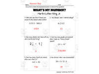 Martin Luther King Math Trivia Worksheet by Teach Simple