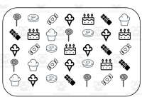 MATCHING & MEMORY BOARDS WITH STRIPS| SWEETS by Teach Simple