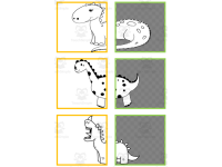 Matching Dinosaurs and Monsters Visual Figure Ground by Teach Simple