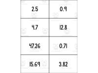 Math Flash Cards | Decimals by Teach Simple