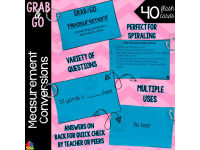 Math Flash Cards | Measurement Conversions by Teach Simple