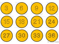 Math Mats: Counting by 3s - SET 10 by Teach Simple