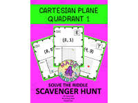 Math Scavenger Hunt: Cartesian Plane Quadrant 1 by Teach Simple