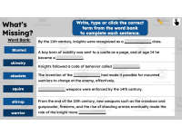 Medieval Knight | Reading Comprehension Deck | Interactive Lesson by ...