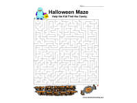 Medium Halloween Maze by Teach Simple