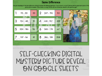 Mental Math Mystery Picture Reveal: "Same Difference" Subtraction ...