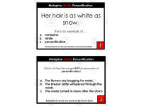 Metaphor Simile Personification 24 Task Cards 24 Powerpoint Slides by ...