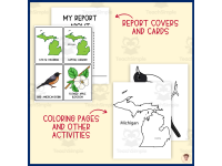 Michigan State Unit Study (Capital, Bird, Flower, Flag, Animal) by ...