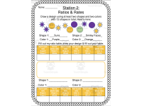 Middle School Math Stations or Centers: Ratios and Rates by Teach Simple