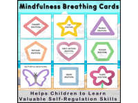 Mindfulness Breathing Exercises Activities Cards for Kids, Calming ...