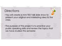 Mini TED Talk Project by Teach Simple