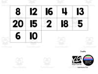 Missing Numbers Cut and Paste by Teach Simple