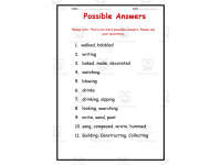 Missing Verbs Worksheet by Teach Simple