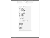 Modified Spelling Activities | List of 'r' Words by Teach Simple