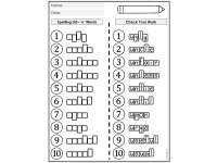 Modified Spelling Activities | List of 'u' Words by Teach Simple