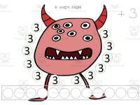 Monster Multiplication Repeated Addition Mats Set 5 by Teach Simple
