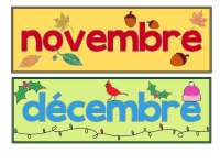 Months of the Year Classroom Labels ( French Version ) by Teach Simple