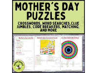 Mother's Day Synonyms and Antonyms Puzzle Activities by Teach Simple