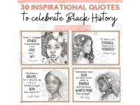 Motivational Quotes Posters Inspirational Quotes Black History Bulletin ...