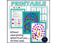 Multiplication fact practice Board Game - 10 Times Table by Teach Simple