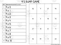 Multiplication Facts Bump Game by Teach Simple