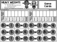 Multiplication Facts - Eight Printable Game by Teach Simple