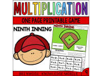 Multiplication Facts - Nine Printable Game by Teach Simple
