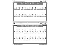 Multiplication Facts - Nine Printable Game by Teach Simple