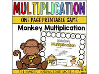 Multiplication Facts - Review 0-4 Printable Game by Teach Simple