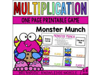Multiplication Facts - Review 5-8 Printable Game by Teach Simple