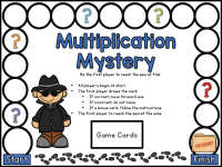 Multiplication Facts - Review 9-12 Printable Game by Teach Simple