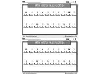 Multiplication Facts - Seven Printable Game by Teach Simple