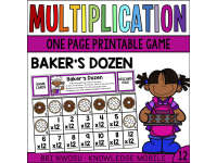 Multiplication Facts - Twelve Printable Game by Teach Simple