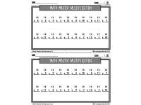 Multiplication Facts - Twelve Printable Game by Teach Simple